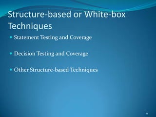 ISTQB Foundation Level Basic | PPTX