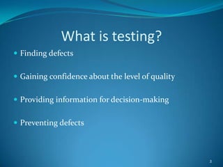 ISTQB Foundation Level Basic | PPTX