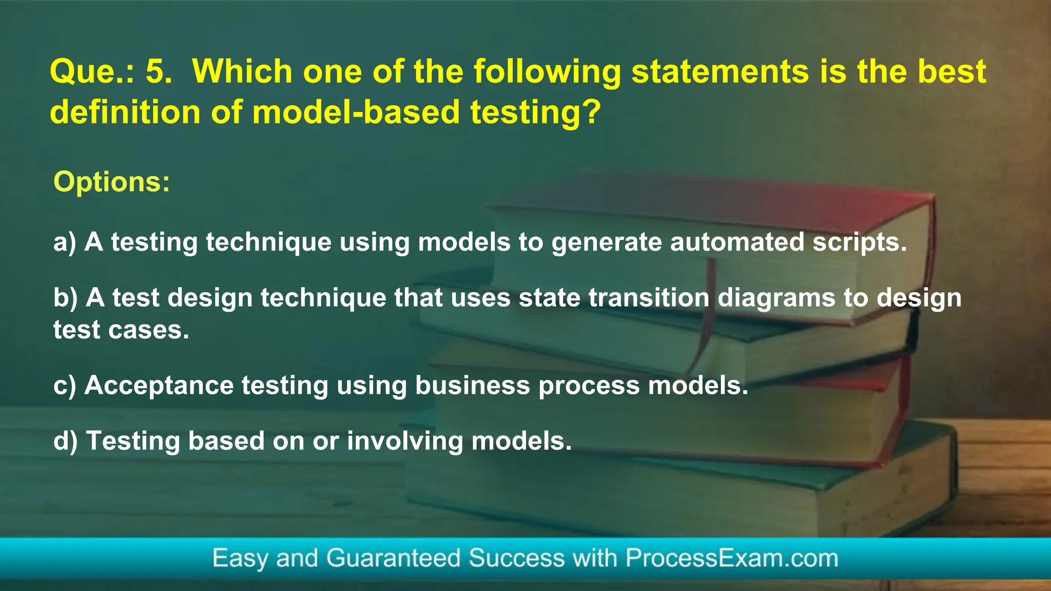 Istqb Model Based Tester Ct Mbt Exam Questions And Answers Ppt