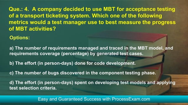 ISTQB Model-Based Tester (CT-MBT) Exam | Questions & Answers | PPT