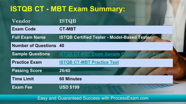 Istqb Model Based Tester Ct Mbt Exam Questions And Answers Ppt