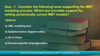 ISTQB Model-Based Tester (CT-MBT) Exam | Questions & Answers | PPT