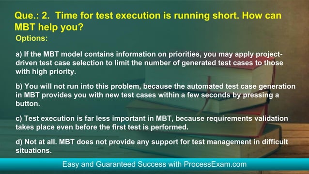 Istqb Model Based Tester Ct Mbt Exam Questions And Answers Ppt