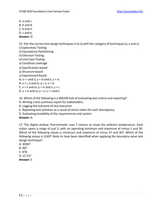 Istqb sample paper 2011- www.ajoysingha.info