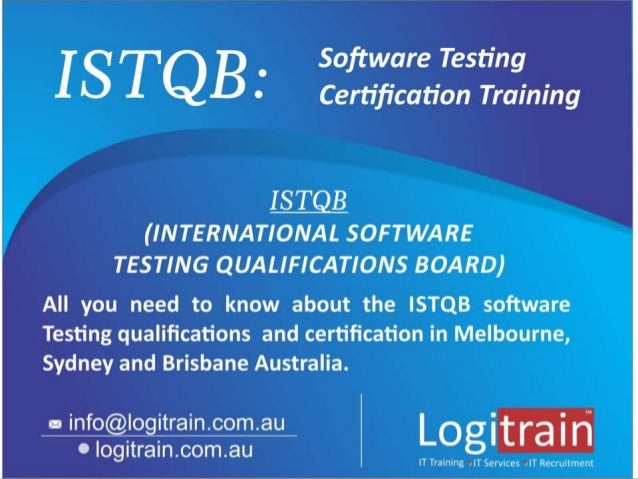 Istqb Software Testing Certification Training In Australia