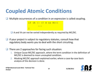 ISTQB Technical Test Analyst 2012 Training - Structure-Based Testing | PPT