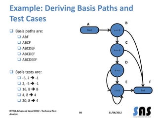 ISTQB Technical Test Analyst 2012 Training - Structure-Based Testing | PPT