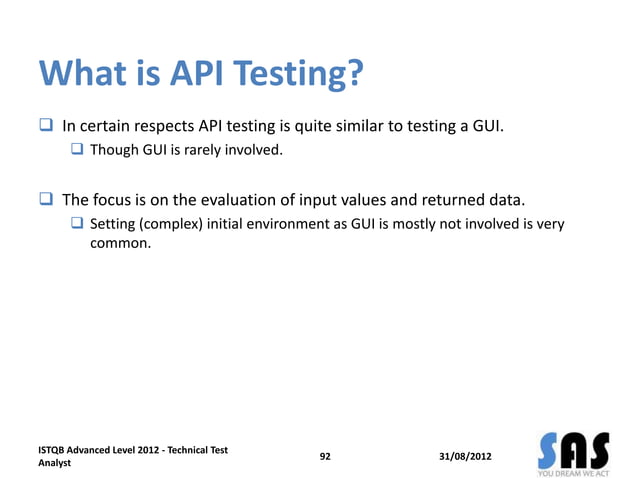 ISTQB Technical Test Analyst 2012 Training - Structure-Based Testing