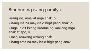 Istraktura at kasaysayan ng Pamilya.pptx