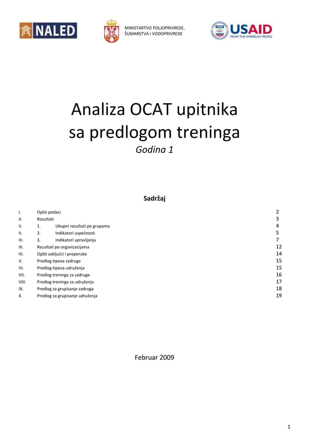 Istraživanje o zadrugama u Srbiji | PDF