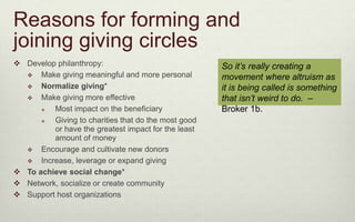 Giving Circles in the UK & Ireland (ISTR) | PPTX