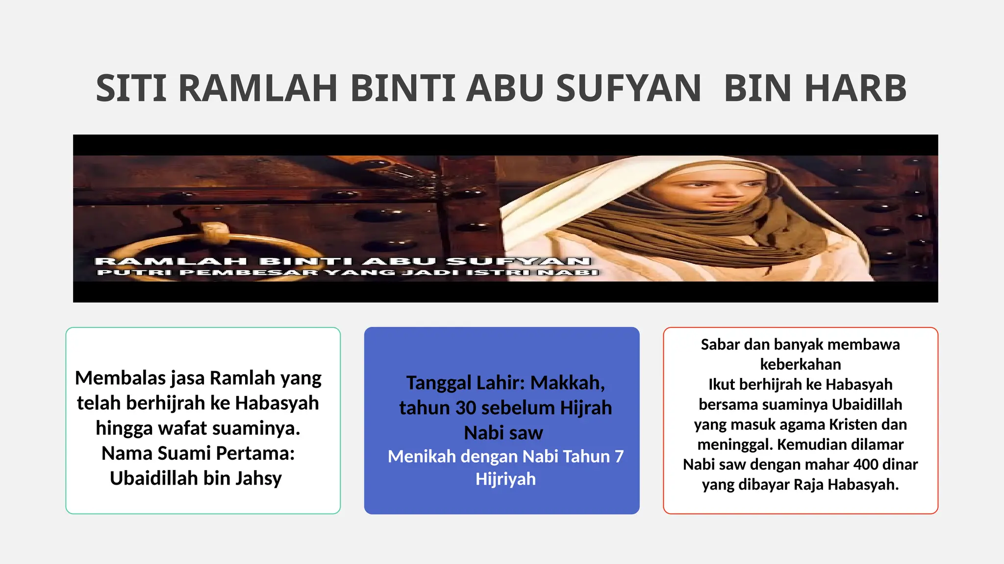 ini adalah penjelasan tentang istri - istri Rasulullah yang mendampingi ...