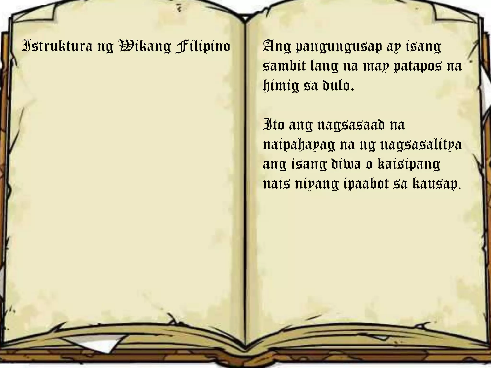 Istruktura ng wikang filipino | PPTX