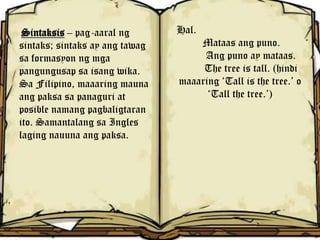 Istruktura ng wikang filipino | PPTX