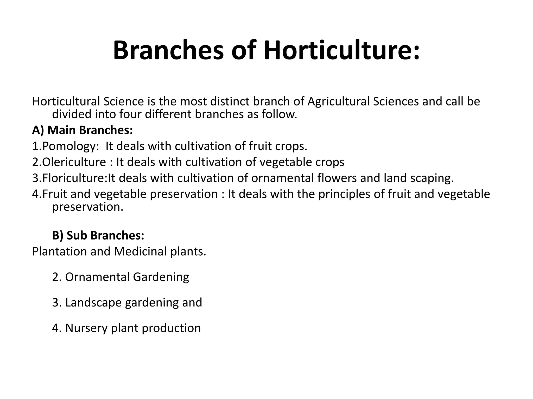 Fundamental of Horticulture Part-1 | PPTX