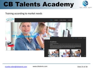 Cross Border Talents - Presentation at Sinfo 22 (IST) | PPT