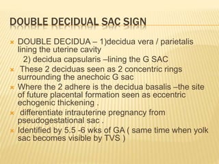 Ist trimester ultrasound | PPTX