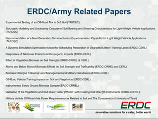 U.S. Army CRREL Ron Liston Seminar: ISTVS 7th Americas Conference | PPT