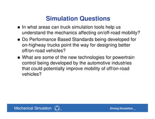 Simulation Applications in Mobility Research | PPT