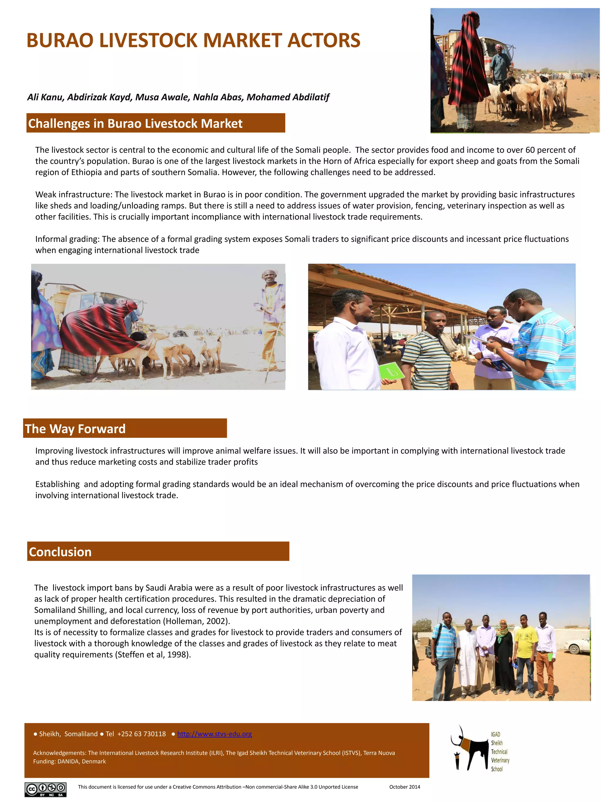 Burao Livestock market constraints-poster | PPTX