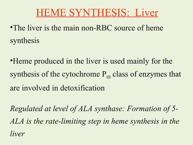 HEMOGLOBIN SYNTHESIS | PPT