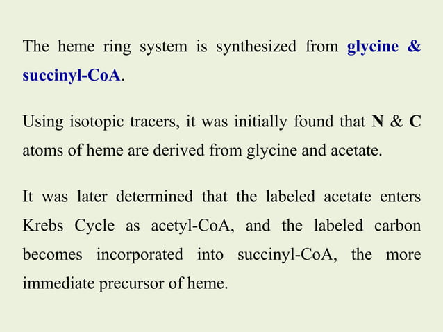 HEMOGLOBIN SYNTHESIS | PPT