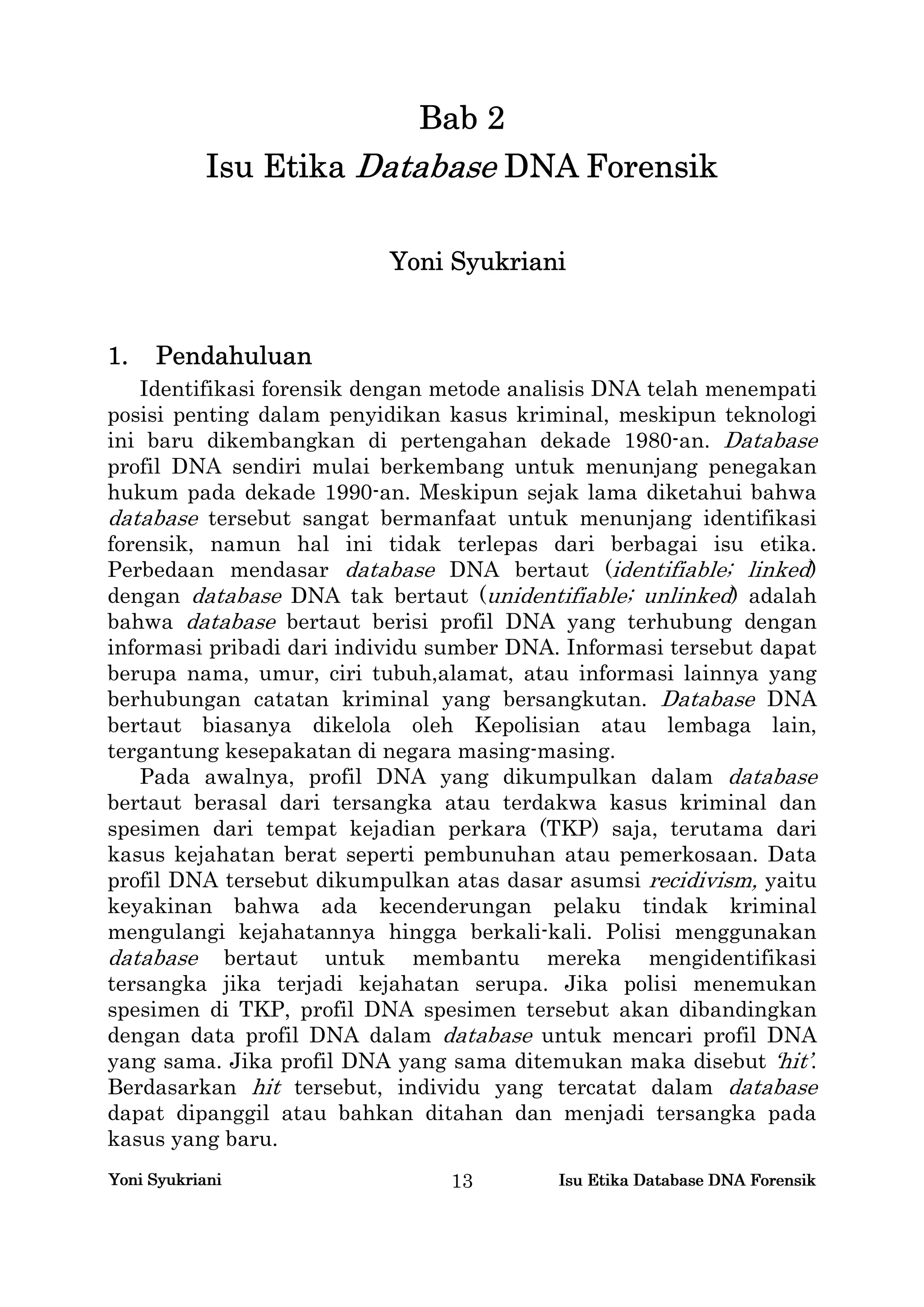 ISU ETIK DALAM PENELITIAN DI BIDANG KESEHATAN | PDF