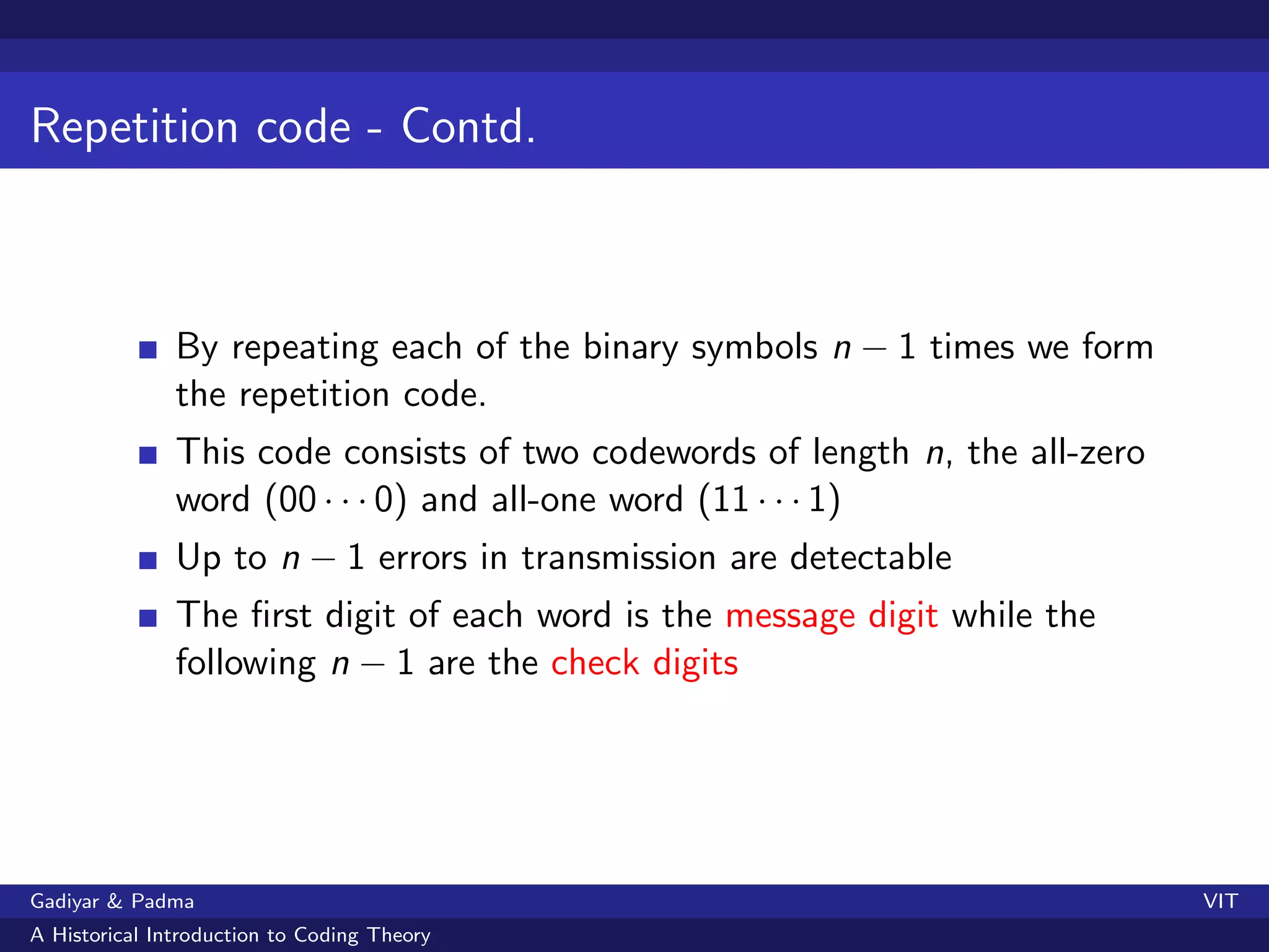 How were the first error correcting codes constructed? A historical introduction to coding ...