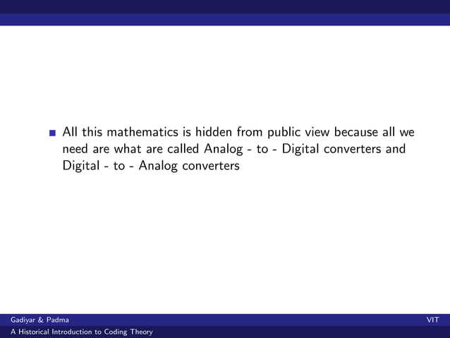How were the first error correcting codes constructed? A historical introduction to coding ...