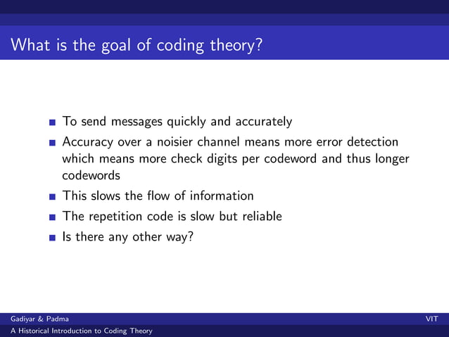 How were the first error correcting codes constructed? A historical introduction to coding ...