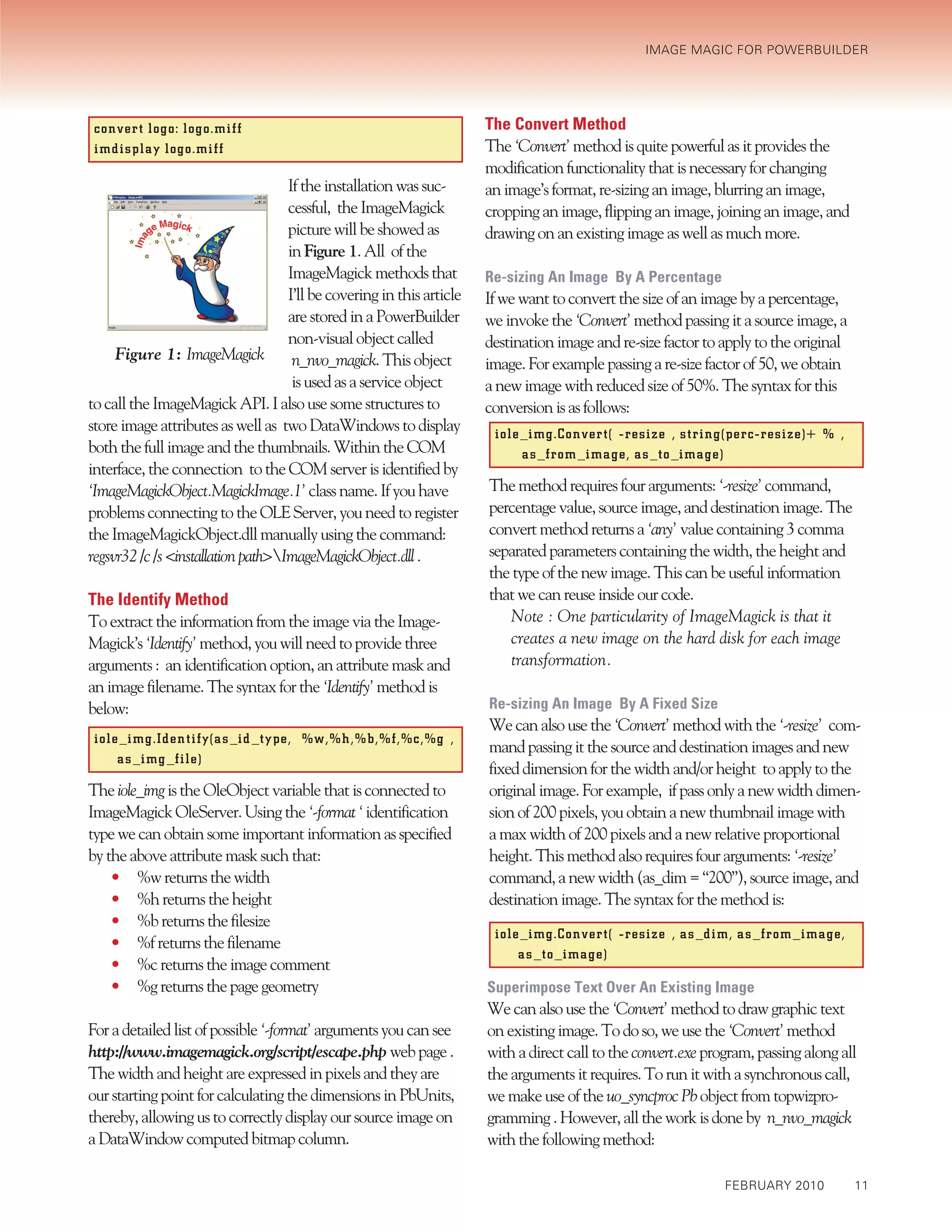 Image Magic for PowerBuilder | PDF
