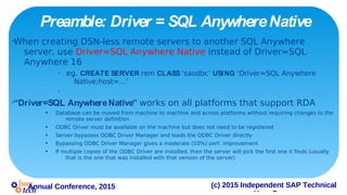 SQL Anywhere Tips and Tricks | PPT