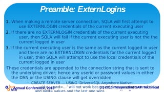 SQL Anywhere Tips and Tricks | PPT