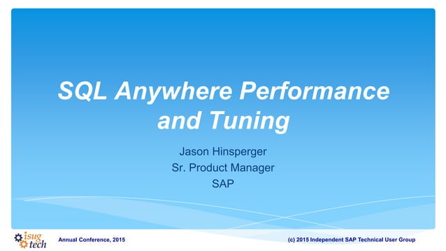 Maximizing Database Tuning in SAP SQL Anywhere | PDF