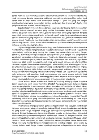 (PDF) Pelaporan Isu Kelapa Sawit dalam Tajuk Akhbar | PDF