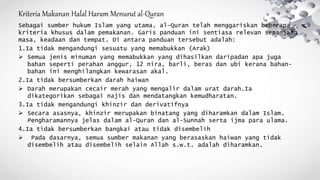 ISU MAKANAN HALAL DAN HARAM | PPTX