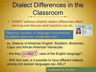 Language Development, Language Diversity, and Immigrant Education | PPTX