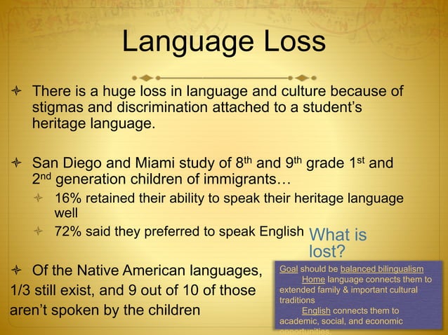 Language Development, Language Diversity, and Immigrant Education | PPT