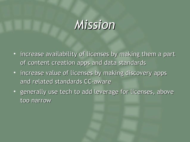 CCi Technology Infrastructure 2006 | PPT