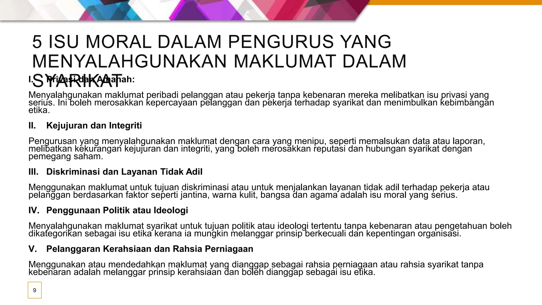 ISU MORAL PENYALAHGUNAAN MAKLUMAT DALAM SYARIKAT.pptx