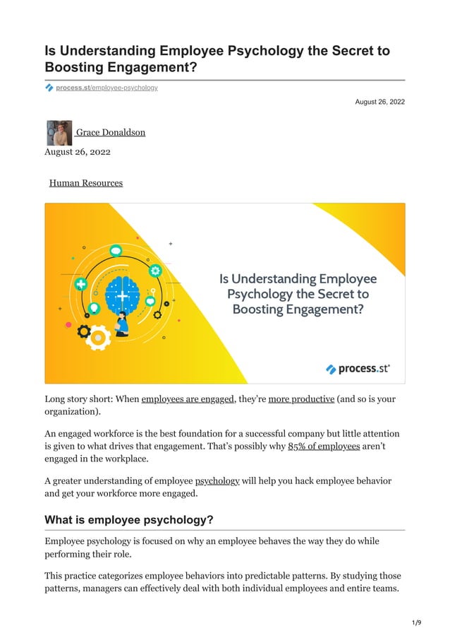 Is Understanding Employee Psychology the Secret to Boosting Engagement ...