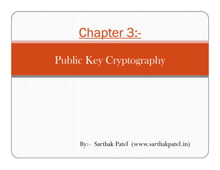 IS Unit 3_Public Key Cryptography | PDF