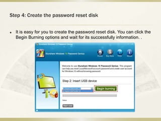 iSunshare windows 10 password genius to reset windows 10 login password ...