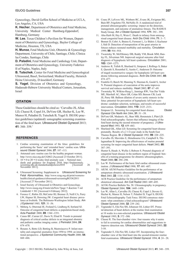 ISUOG Practice Guidelines (updated): sonographic screening examination ...