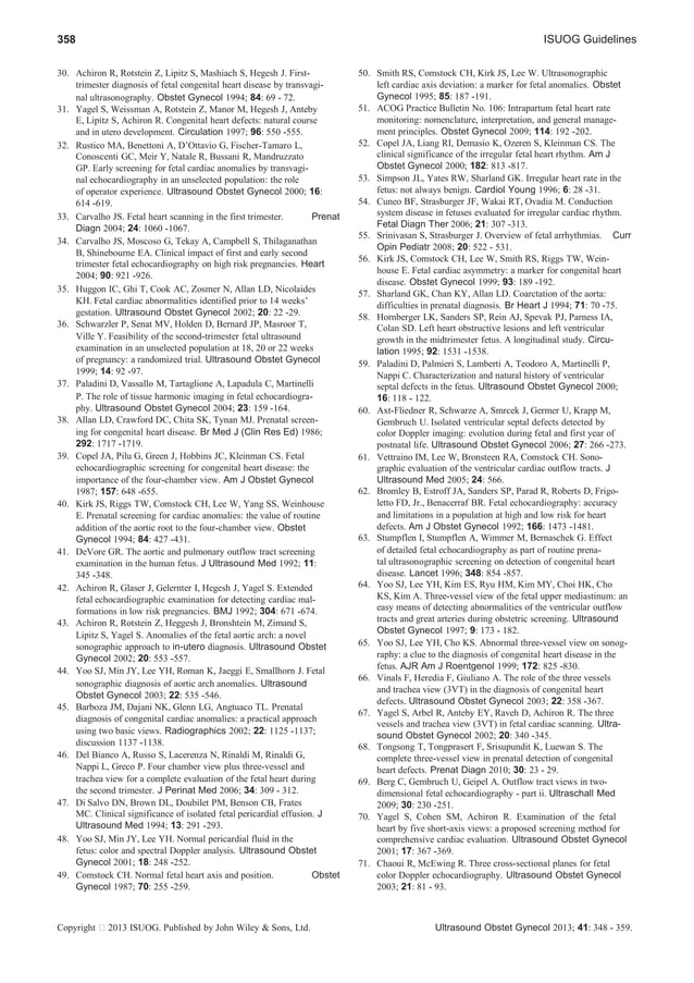 ISUOG Practice Guidelines (updated): sonographic screening examination ...