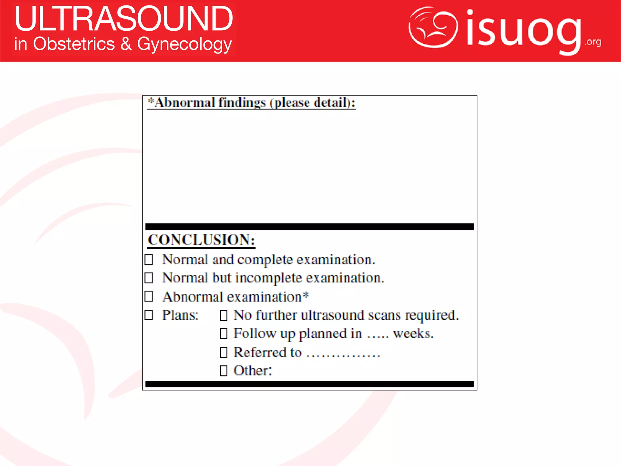 ISUOG Mid-trimester Guidelines | PPT