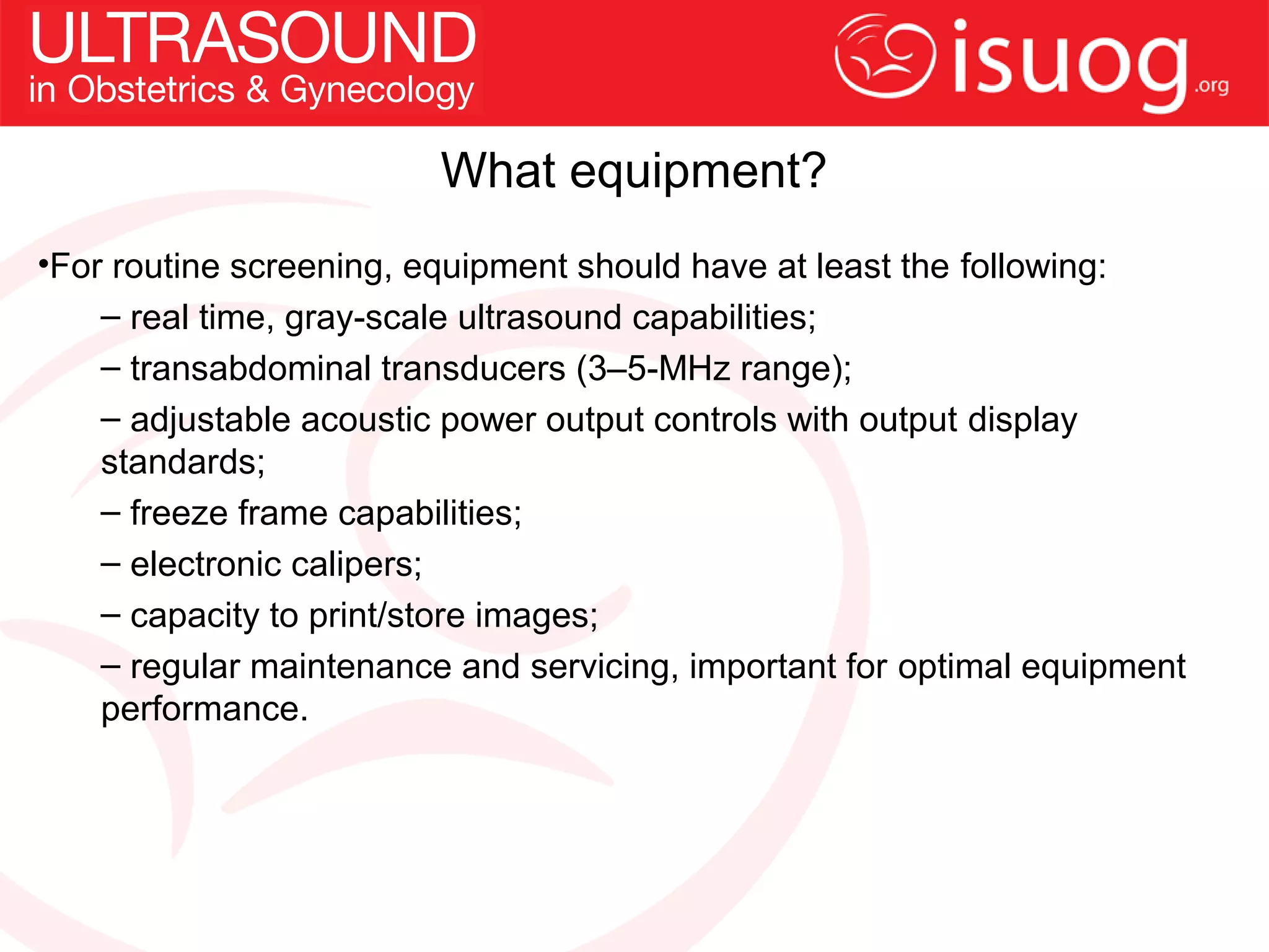 ISUOG Mid-trimester Guidelines | PPT