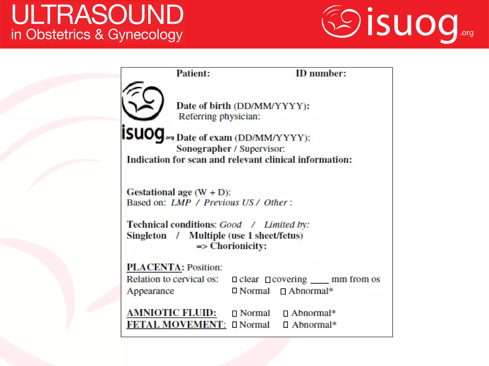 ISUOG Mid-trimester Guidelines | PPT