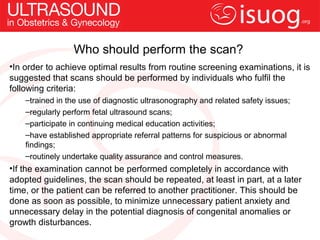 ISUOG Mid-trimester Guidelines | PPT