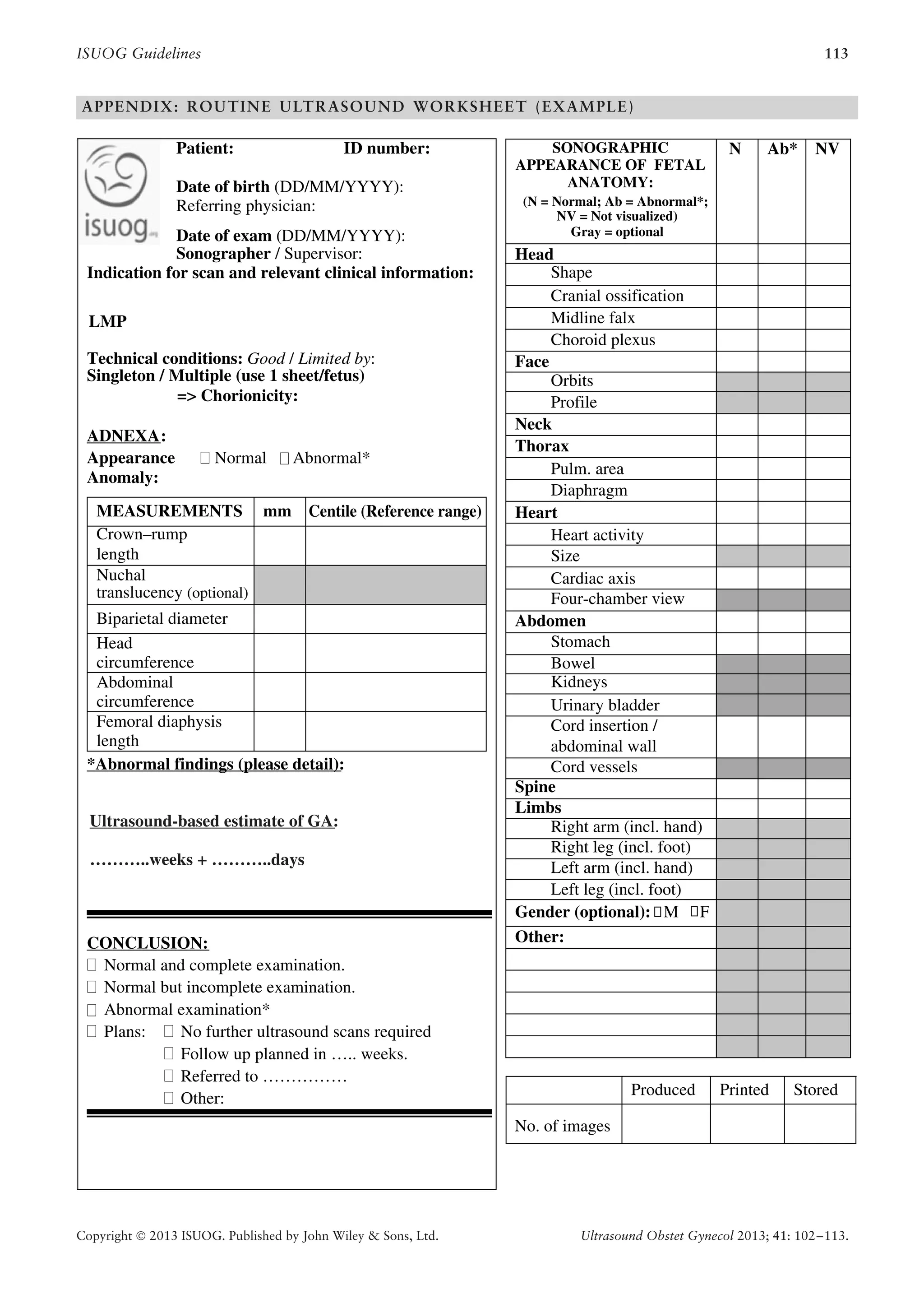 Guía ISUOG: Ecografía del primer trimestre | PDF